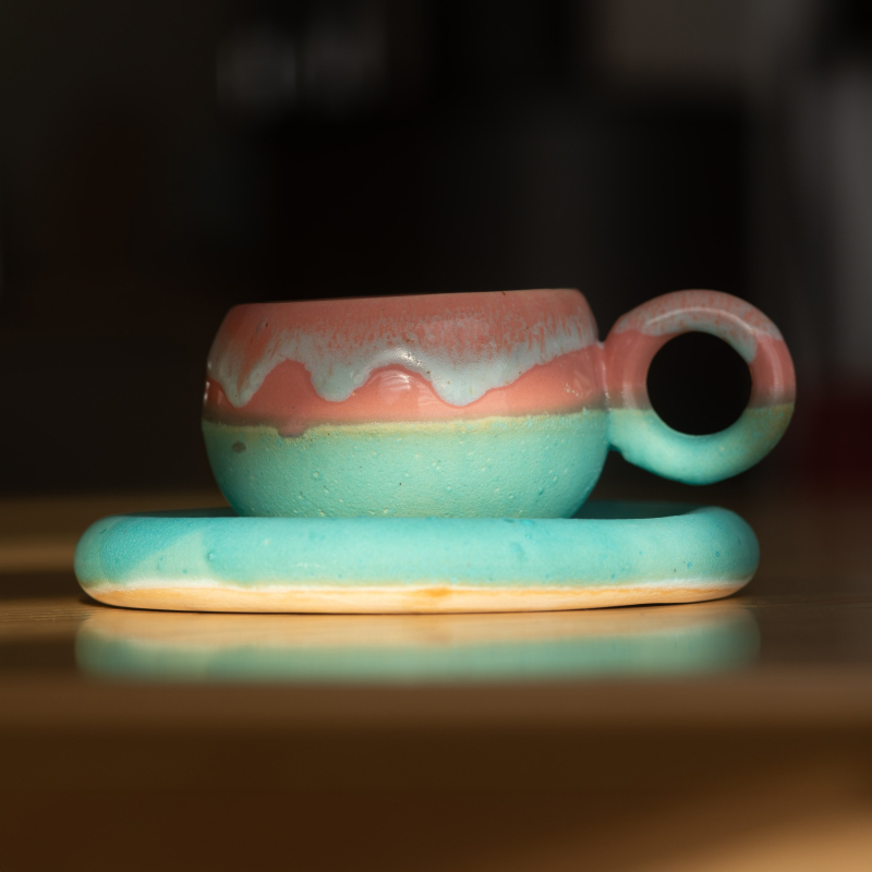 Espresso Cup Set with Cushioned Saucer for Connoisseurs - Custom Home Art