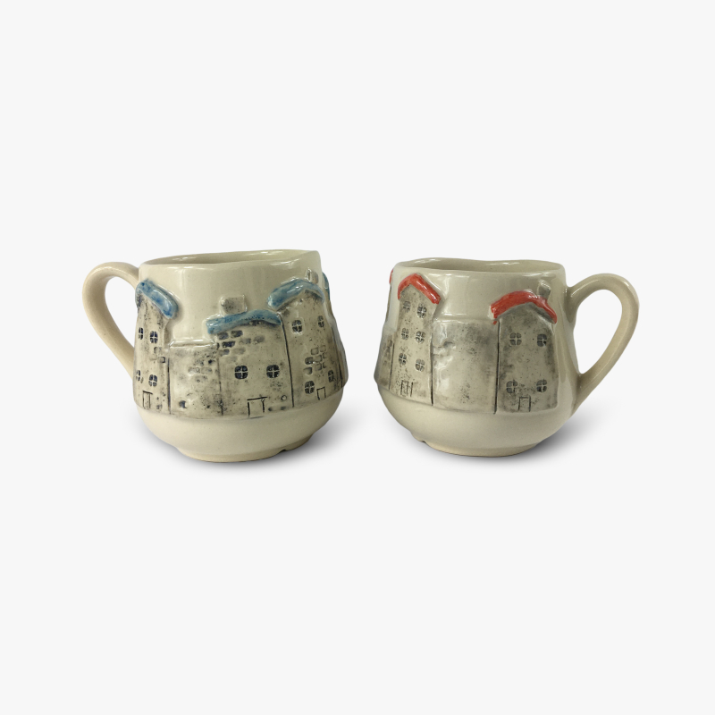 Cream house wide cup - Custom Home Art