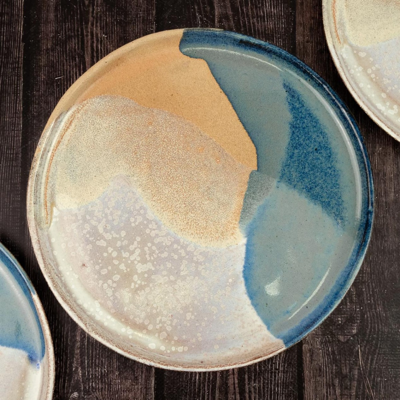 Dinner Plate "Milky Blue" - Custom Home Art