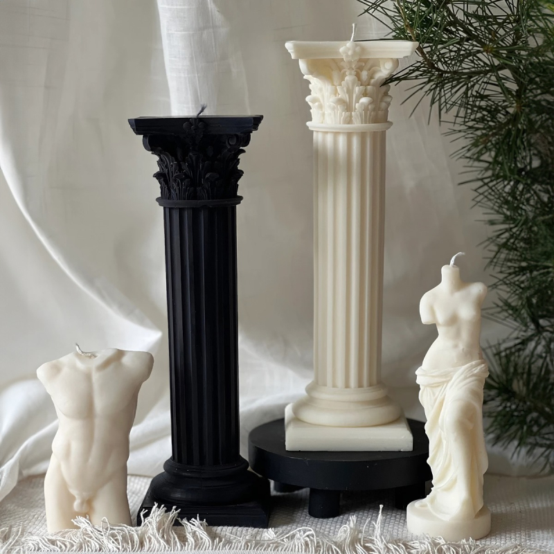 Greek Column Candle - Custom Home Art