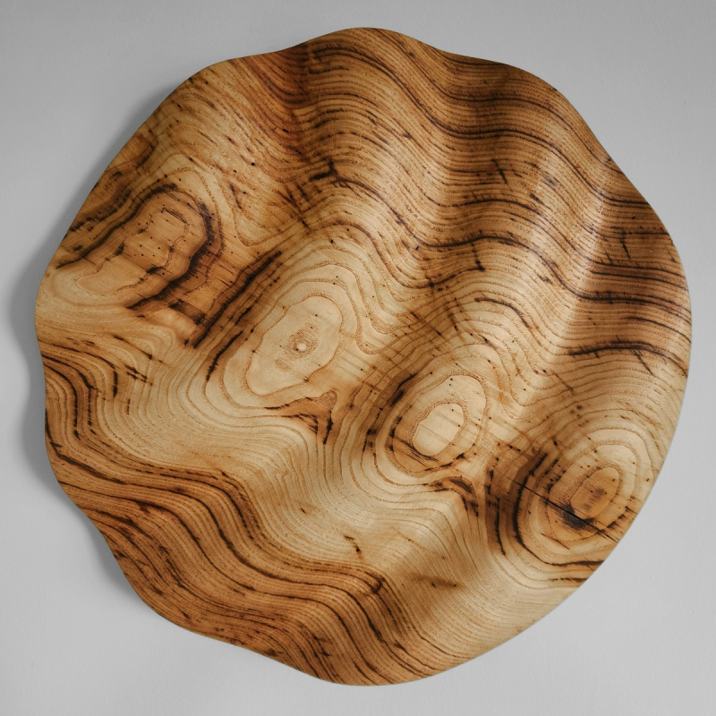 Wave Chestnut Wall Art Decor - Custom Home Art